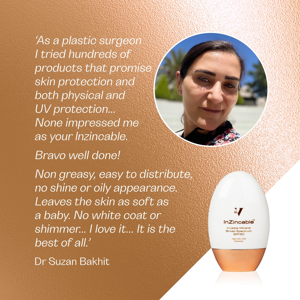Dr. V InZincable SPF50 Sunblock | Mineral Sunscreen | No white cast ...