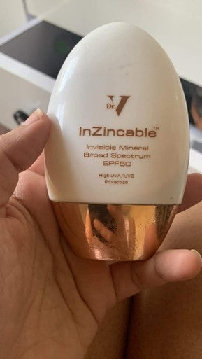 Dr. V InZincable SPF50 Sunblock | Mineral Sunscreen | No white cast ...