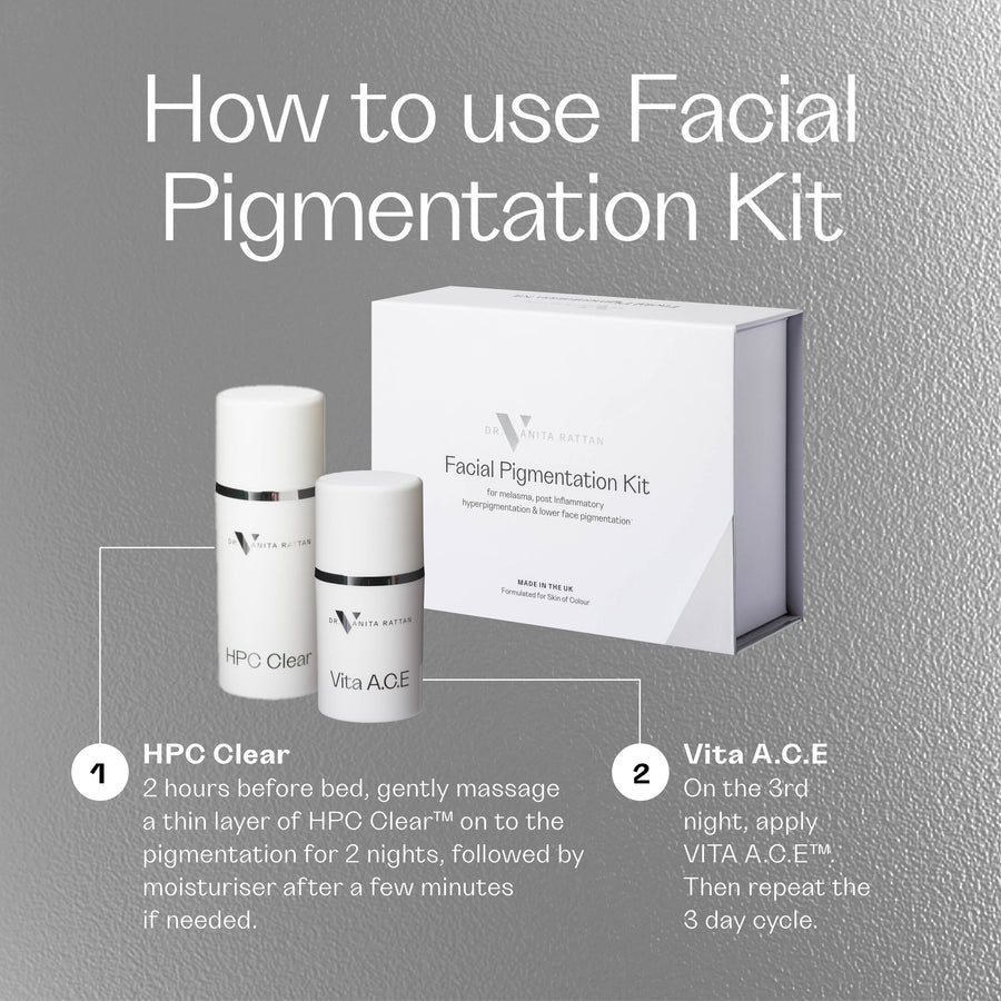Dr V Facial Pigmentation Kit - Hyperpigmentation Treatment | Brown ...